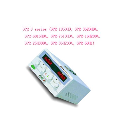 Gwinstek Single Output Linear Dc Power Supply Gpr 16h20da Gpr 25h30da Economical High
