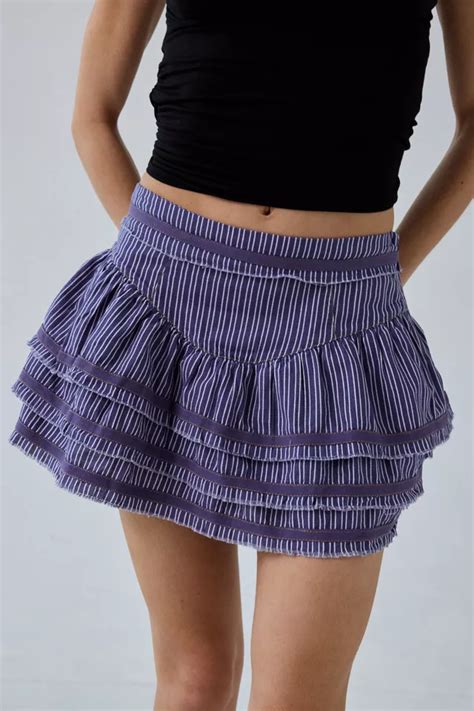 Kimchi Blue Jo Cotton Ruffle Mini Skirt Urban Outfitters