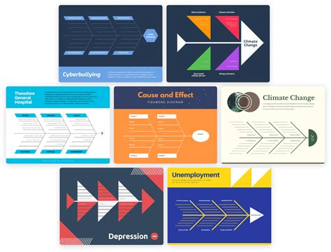 Canva 피쉬본 다이어그램 디자인