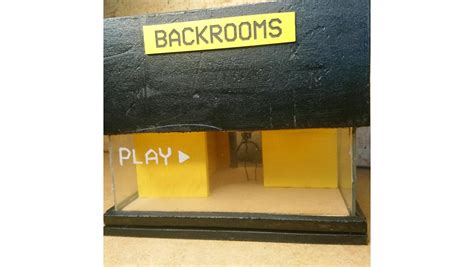 Backrooms Display Model With Entity Etsy