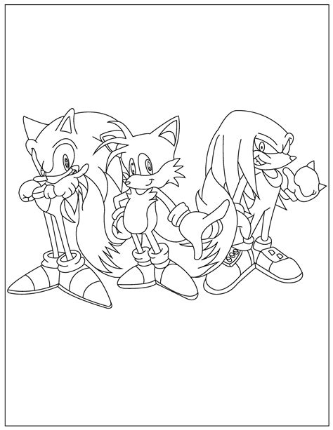 Sonic Characters Coloring Pages Printable At Tannikoblog Blog