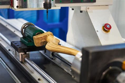 Production Of Complex Parts On The Coordinate Boring Machine With CNC Stock Image Image Of