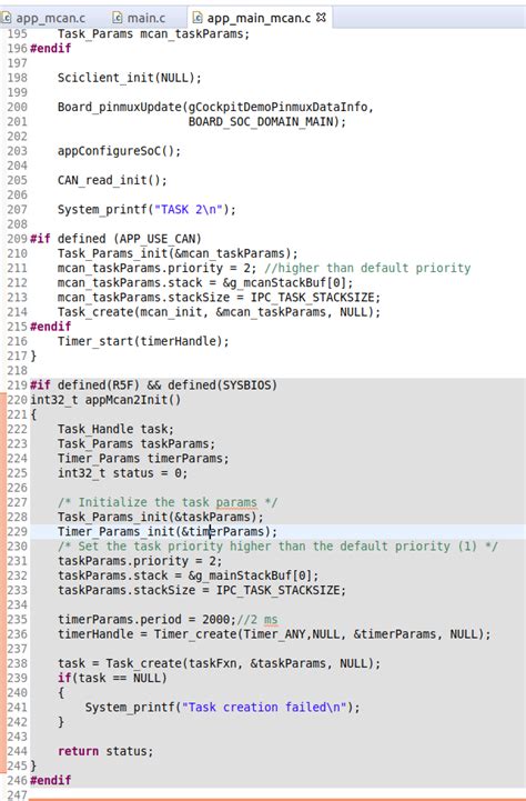 Tda4vm Asynchronous Mcan2 Application On Mcu21 Core Along With Tidl