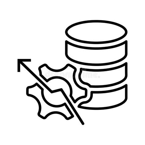 Data Optimization Indicator Icon Line Outline Symbol Stock