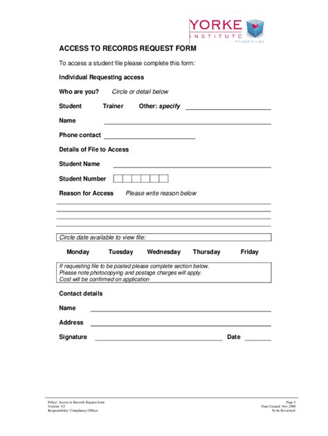 Fillable Online Student Records Security Authorization Form Tutorial