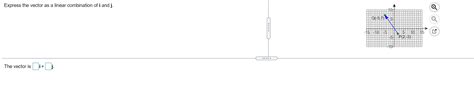 Solved Express The Vector As A Linear Combination Of I And Chegg