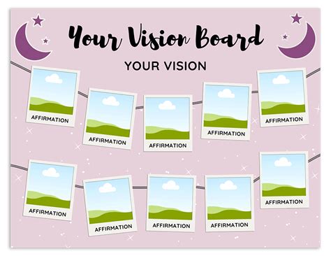 Free Vision Board Template Download