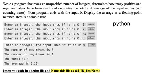 Solved Write A Program That Reads An Unspecified Number Of