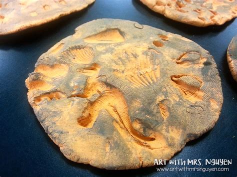 Clay Fossils K Art With Mrs Nguyen