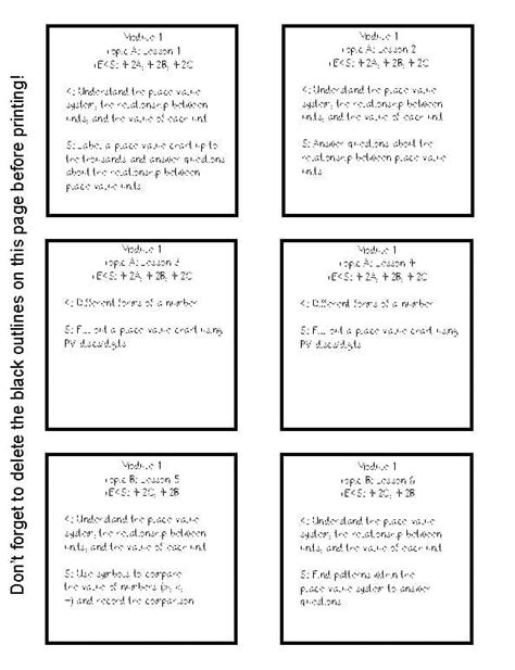 4th Grade Bluebonnet Math Module 1 Sticky Notes By Mrs Mama Lopez