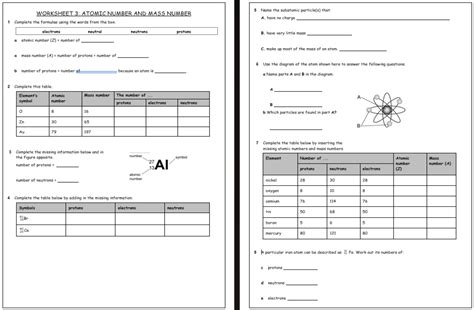 Atomic Structure GCSE Science Revision Bundle Teaching Resources