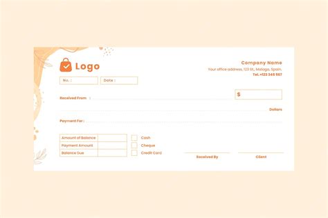 평면 디자인 영수증 책 템플릿 무료 벡터