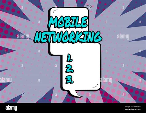 Sign Displaying Mobile Networkingcommunication Network Where The Last