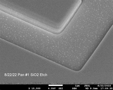 Test Data Of Etching Sio2 With Chf3cf4 Icp1 Ucsb Nanofab Wiki