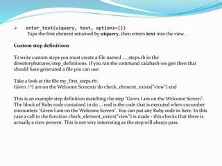 Calabash Android PPT
