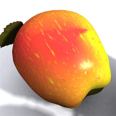 3d model of apple shader