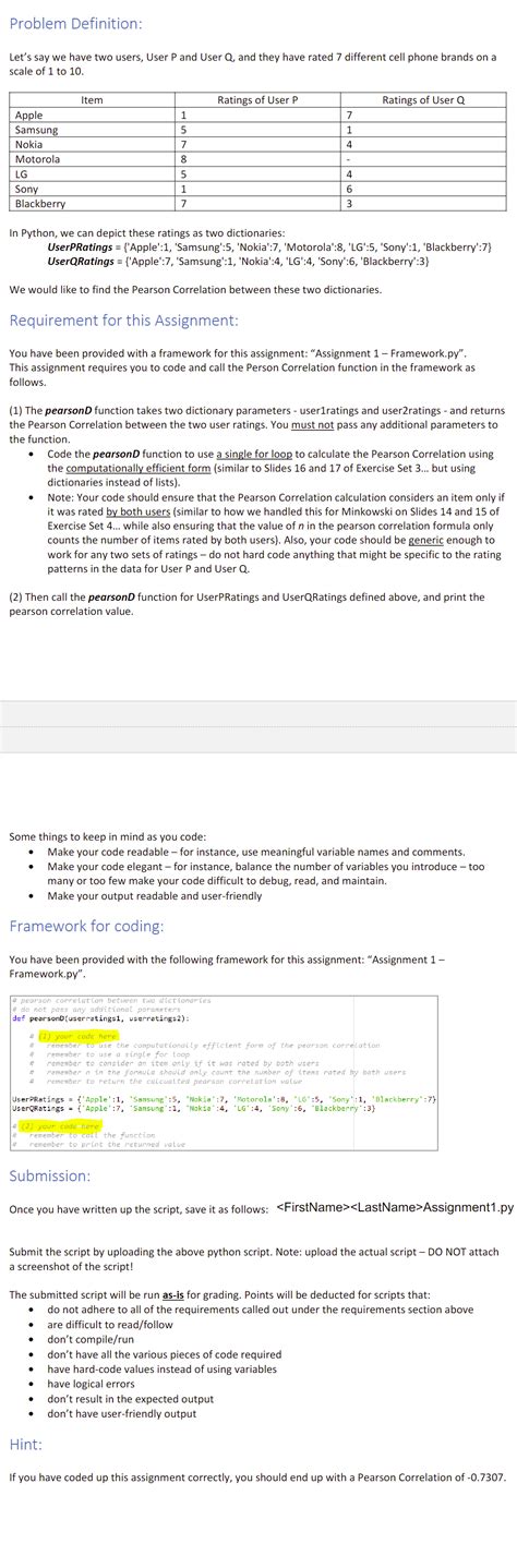 Solved Problem Definition Let S Say We Have Two Users User Chegg Com