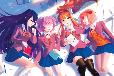 Ddlc Poster Brownrabbits