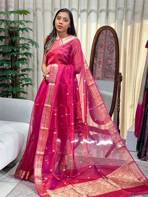 Traditional Banarasi Woven Kora Organza Saree No160 Aham Designer