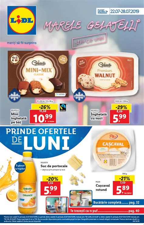 Catalog Lidl Inghetata Gelatelli 22 28 Iulie 2019 Catalog Az