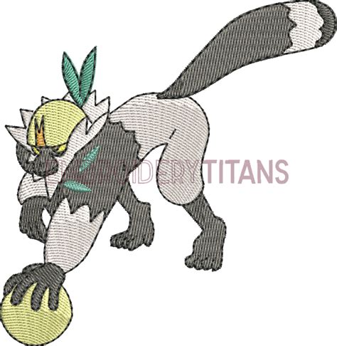 Passimian Pokemon Free Machine Embroidery Design Download In Pes Jef Vp3 Formats