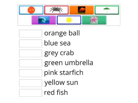 Colours Teacher Teresa Match Up