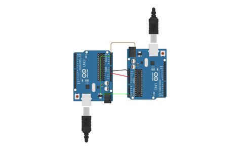 Circuit Design Comunicazione Tra 2 Arduino 12 Tinkercad