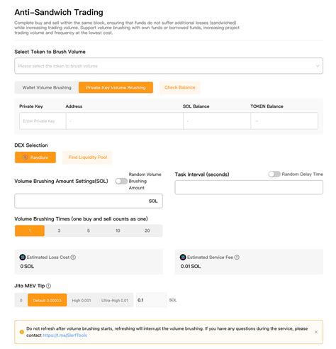 Solana Anti Mev Bot Increasing Token Trading Volume With Slerftools