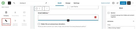 Visual Donation Form Builder Blocks Givewp