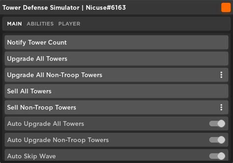 Tower Defense Simulator Script Auto Upgrade