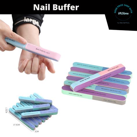 Nail Polisher Nail Buffer Seven Sided Polishing File Nail Tools