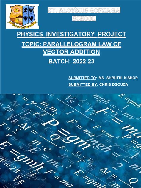 Physics Investigative Project Final Pdf Euclidean Vector Force