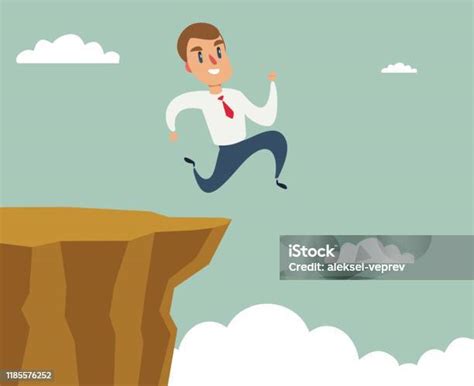 사업가 실행 및 성공에 절벽 격차를 뛰어 어려움을 극복 비즈니스 개념 개념에 대한 스톡 벡터 아트 및 기타 이미지 개념 개성 개념 경영자 Istock