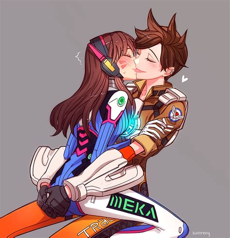 D Va And Tracer Overwatch And More Drawn By Hooreng Danbooru