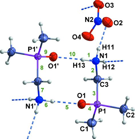 A View Of The Asymmetric Unit Of The Title Structure Together With A