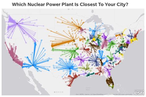 Nuclear Power Proximity Map