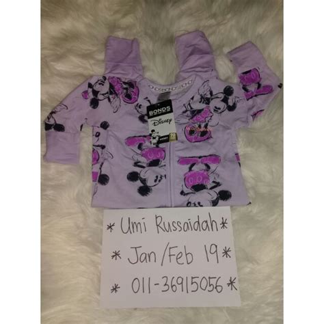 Ws Bonds Mickey Size 00 3 6m Shopee Malaysia