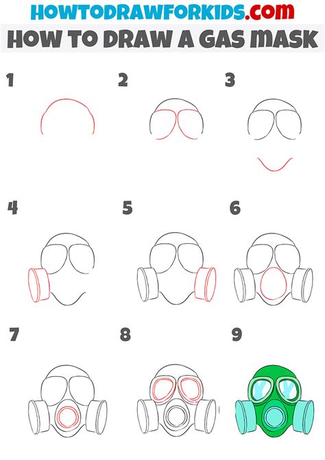 Gas Masks Drawing Easy At Gina Stach Blog