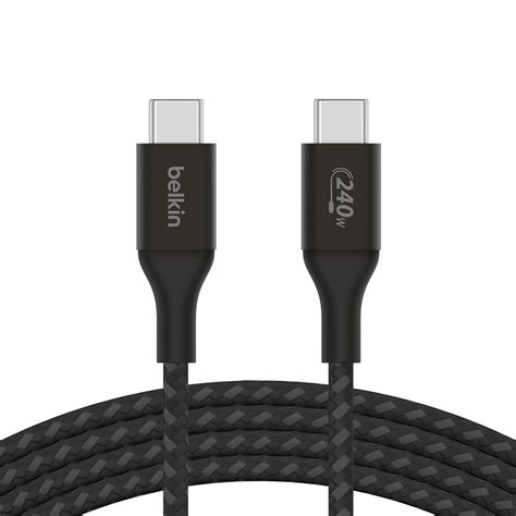 Belkin Usb C To Usb C 240w Cable Reinforced Black 2 M Usb Ldlc