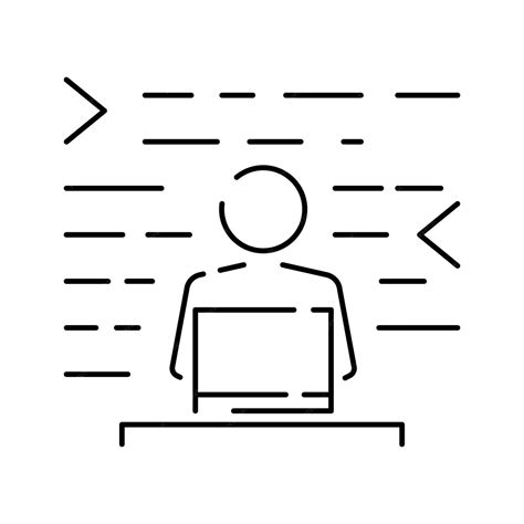 Icône De Code Dans Un Style Plat Branché Isolé Icône De Ligne De Codage Et De Programmation