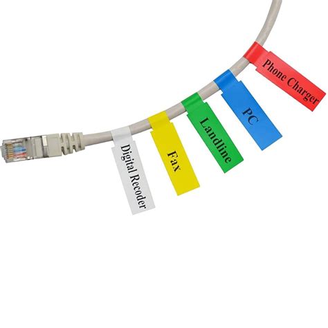 Network Cable Labels Sticker Colorful Waterproof S Grandado