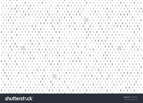 Binary Code Black And White Background Binary Matrix Zeroes And Ones Seamless Pattern
