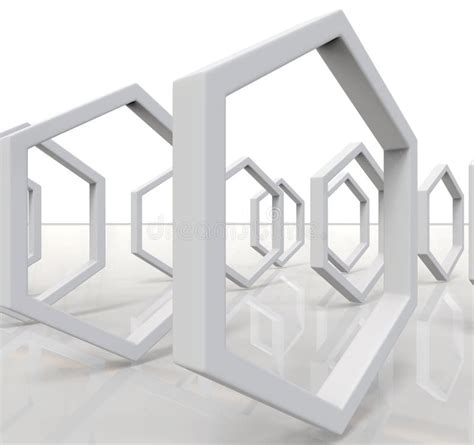 3d Render Of Architecture Background Stock Illustration Illustration