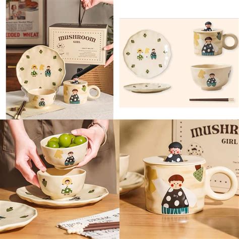 Aurora Ийм хөөрхөн сет бэлэн ирлээ😍😍😍 2 р хоолны таваг будааны аяга цайны аяга савхтай сет☺