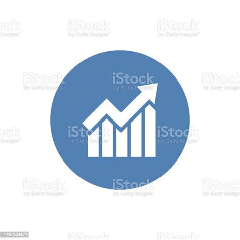 배경에 고립 된 트렌디 한 플랫 스타일의 그래프 아이콘 웹 사이트 디자인 로고 앱 Ui에 대한 차트 막대 기호입니다 벡터 일러스트레이션 Eps10 0명에 대한 스톡 벡터