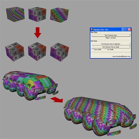 Checker Size Tool For Maya Free Texturing Scripts Plugins Downloads For Maya