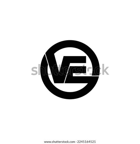 Letter Ve Circle Logo Design Vector Stock Vector Royalty Free 2245164521 Shutterstock