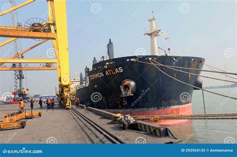 Container Handling Gantry Crane Editorial Photo