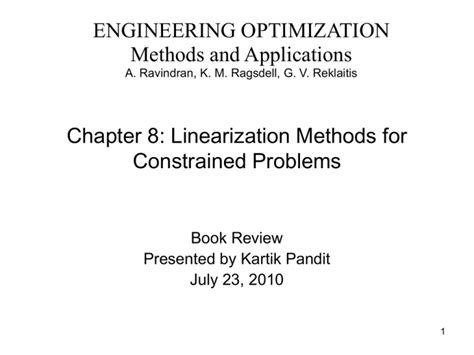 Linearization Methods For Constrained Problems