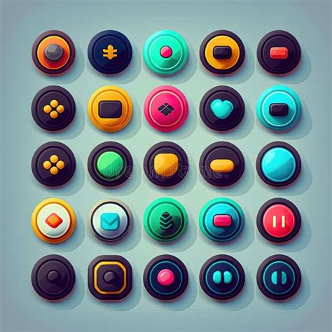 Frame Round Game Button Ai Generated Stock Illustration Illustration Of Glossy Circle 290909764